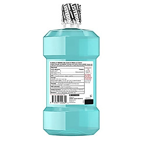 Listerine Ultraclean Oral Care Antiseptic Mouthwash, Everfresh Technology to Help Fight Bad Breath, Gingivitis, Plaque & Tartar, ADA-Accepted Tartar Control Oral Rinse, Arctic Mint, 1 L