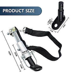 Bike Trailer Hitch Connector Coupler Bicycle Adapter for Children's Trailers,Cargo and Pet Bicycle Trailers,Black Adapter Accessories by Cenipar