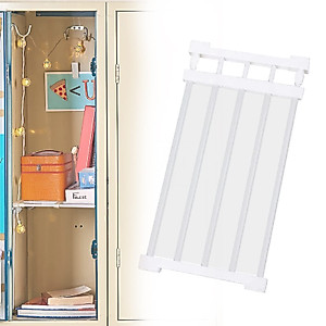 BEMAXYE School Locker Shelf Organizer - Adjustable Separator Shelves Tension Storage Rack for Students, Office Workers, Fits Lockers from 11.8" to 15.7" W (14.2 wide)