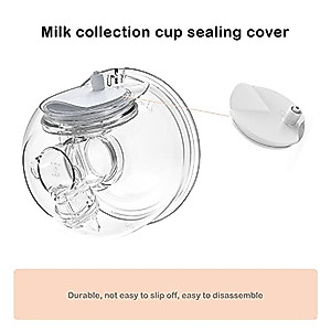 Wearable Breast Pump Accessories Pump Cap Double Sealing Cover BPA-Free QIUXQIU Pump for S4DW S9 S10 S12 Parts Replace(2PCS)
