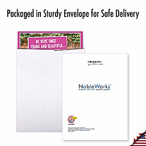 NobleWorks - Big Funny Birthday Greeting Card 8.5 x 11 Inch with Envelope (1 Pack) Large Jumbo Bday Card for Women Young and Beautiful J3635BDG