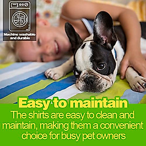 Paiaite 6 Pieces Dog Striped Shirt Cotton Sleeveless Puppy Dog Shirts Breathable Pet Apparel Tank Top Colorful Puppy Sweatshirt Dog Clothes for Small Medium Dogs XS