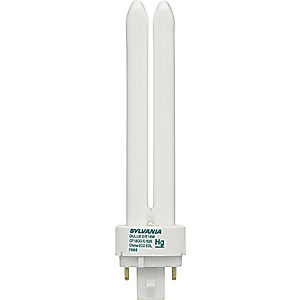 Sylvania 20672 Compact Fluorescent 4 Pin Double Tube 3500K, 18-watt