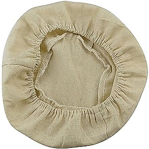 9 Inch Proofing Bread Basket Cloth, Reusable Breathable Liner Cotton Flax Banneton Proofing Bread, Round Cloth Baking supplies (9 inch) Bread Proofing Baskets