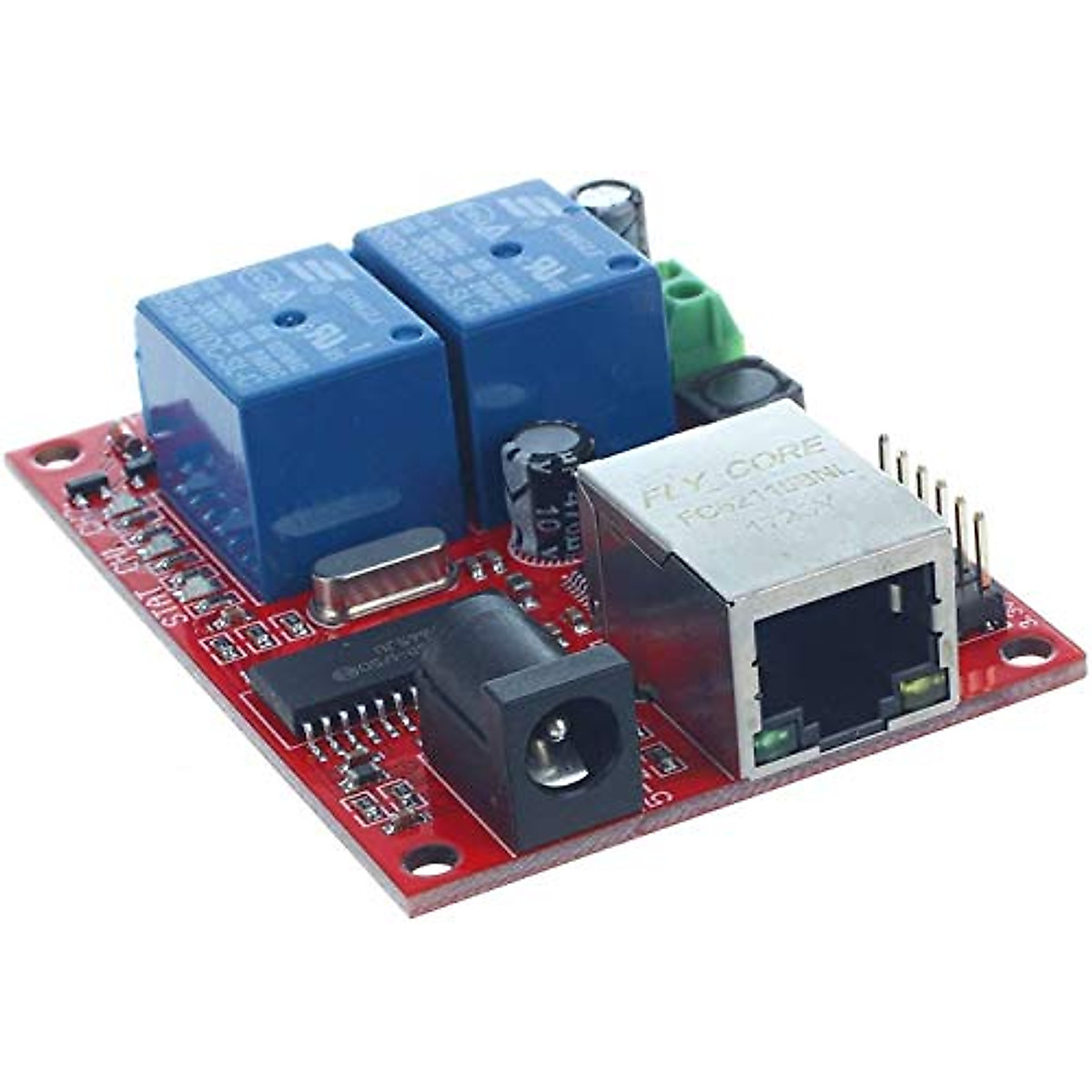 ZYM119 LAN Ethernet 2-Way Relay Board Delay Switch TCP/UDP Controller Module Web Server Computer Circuit Board