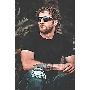 Birdz 3 Pairs of Padded Motorcycle Riding Glasses with Smoked, Clear & Yellow Lenses - Shatterproof Polycarbonate Lens, Maximum UV Protection, Scratch-Resistant Coating, Rubber Ear Pads