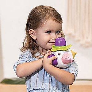 Lalaboom My First Step-by-Step Developmental Sensory 21 Piece Bead Activity Set – Pop, Twist, Mix, Stack, Spin, and Lace — STEM Focus – Dishwasher Safe - Ages 10 Months - BL600,Multicolored