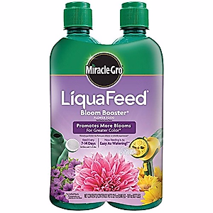 Miracle-Gro 100404 LiquaFeed Bloom Booster Flower Food, 4-Pack (Liquid Plant Fertilizer Specially Formulated for Flowers)