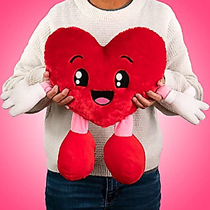 Scentco Sweetheart (Heart) - 10" Patented Gourmet Strawberry Scented Stuffed Plush - Valentines, Gifts for Kids, Gift Guide
