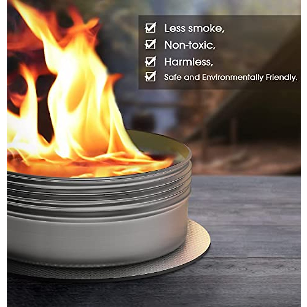 4 Pack Portable Campfire,New Portable Fire Pit for Camping, Smores, Cooking, and Picnics,Portable Outdoor Fire Pit and Convenient Campfire