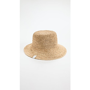 rag & bone Women's Jade Rollable Hat, Natural, Tan, M-L