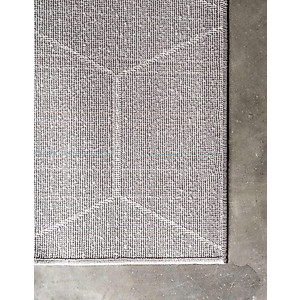Unique Loom Trellis Frieze Collection Area Rug - Geometric (10' x 13', Light Gray/ Ivory)