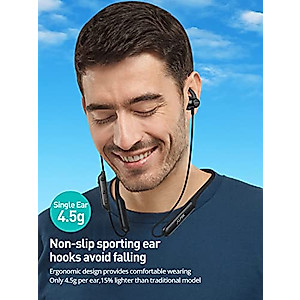 Alfox Bluetooth Headphones 80Hrs Playtime, Bluetooth 5.2 Earbuds Magnetic Auto On/Off, Wireless in-Ear Earphones with Mic, IPX5 Waterproof, USB-C Fast Charging, Lightweight Stereo Headset for Sport