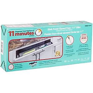 Hardware Resources TOSS11S-R Shallow Sink Tipout Tray Pack, Stainless Steel