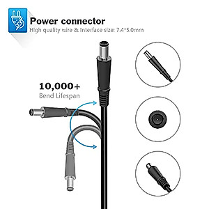 Laptop Charger for HP EliteBook 745 820 840 850 G1 G2; Probook 430 440 450 455 G1 G2; HP G42 G50 G56 G60 G61 G62 G71 G72 Power Supply Cord