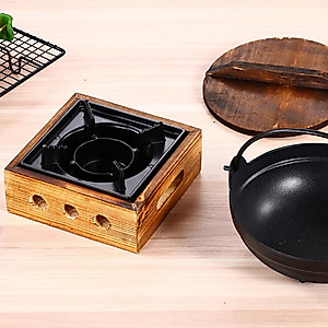 Cast Iron Nabe Pot Iron Soup Pot Cast Iron Stock Pot Non- Stick Cooking Pot Soup Pot Japanese Hot Pot Saucepan Stew Pot Casserole Pot Oven Pot With Furnace Sukiyaki Hot Pot Sukiyaki Hot Pot
