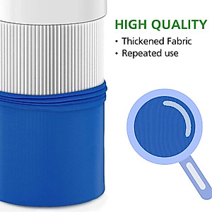 4 Pack 411 Replacement Washable Pre-Filters for Blueair Blue Pure 411, 411+, 411 Auto and Mini Air Purifier, Removes Pollen, Dust, Pet Dander,2 X Lunar Rock+2X Diva Blue