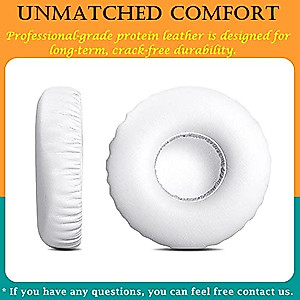 TaiZiChangQin Ear Pads Cushion Memory Foam Earpads Replacement Compatible with Jabra REVO Wireless Bluetooth / Wired Headphone ( Protein Leather )
