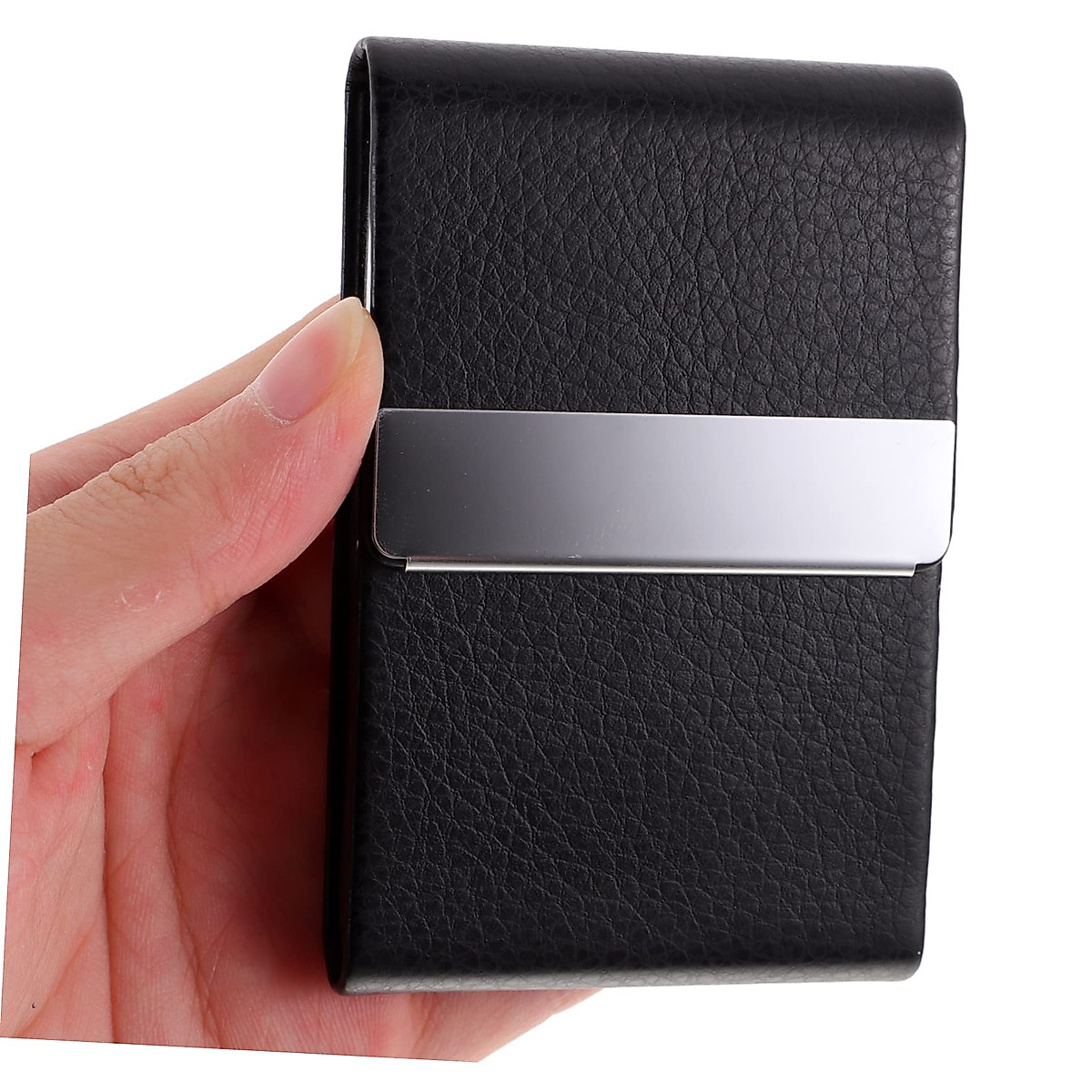 STOBOK 4pcs Business Card Holder Leather Business Card Case Business Card Carrier Ticket Holder Card Case Slim Id Card Case Leather Womens Wallet Cards Bag Man Outdoor Essentials Metal