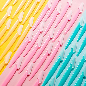 Boao 96 Pieces Eyebrow Razor Eyebrow Trimmer Shavers Dermaplaning Tool Face Razors for Women with Precision Cover