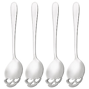 Skull Shaped Coffee Spoon Dessert Spoon Kitchen Spoon Halloween Dinner Spoon Kitchen Tableware Stainless Steel