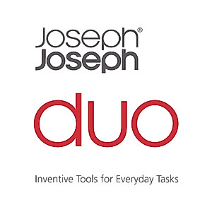 Joseph Joseph Duo Slotted Spatula with Integrated Tool Rest, Black/Gray