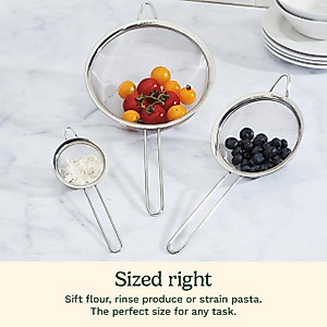 Cuisinart CTG-00-3MS Set of 3 Fine Set of Mesh Strainers, Stainless Steel, Pack of 3