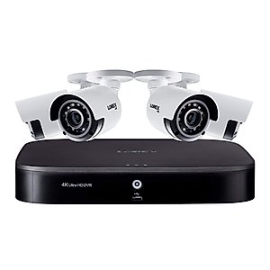 Lorex DK181-48CA 4K Ultra HD Analog 8-Channel Security System with 1 TB DVR and 4K Ultra HD Bullet Security Cameras (4 Cameras)