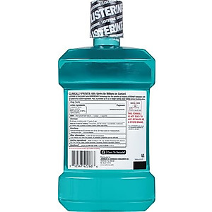 Listerine Ultraclean Oral Care Antiseptic Mouthwash, Everfresh Technology to Help Fight Bad Breath, Gingivitis, Plaque & Tartar, ADA-Accepted Tartar Control Oral Rinse, Cool Mint, 1.5 L
