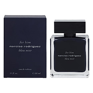 Narciso Rodriguez Him Bleu Noir Eau de Toilette Spray for Men, 3.3 Ounce