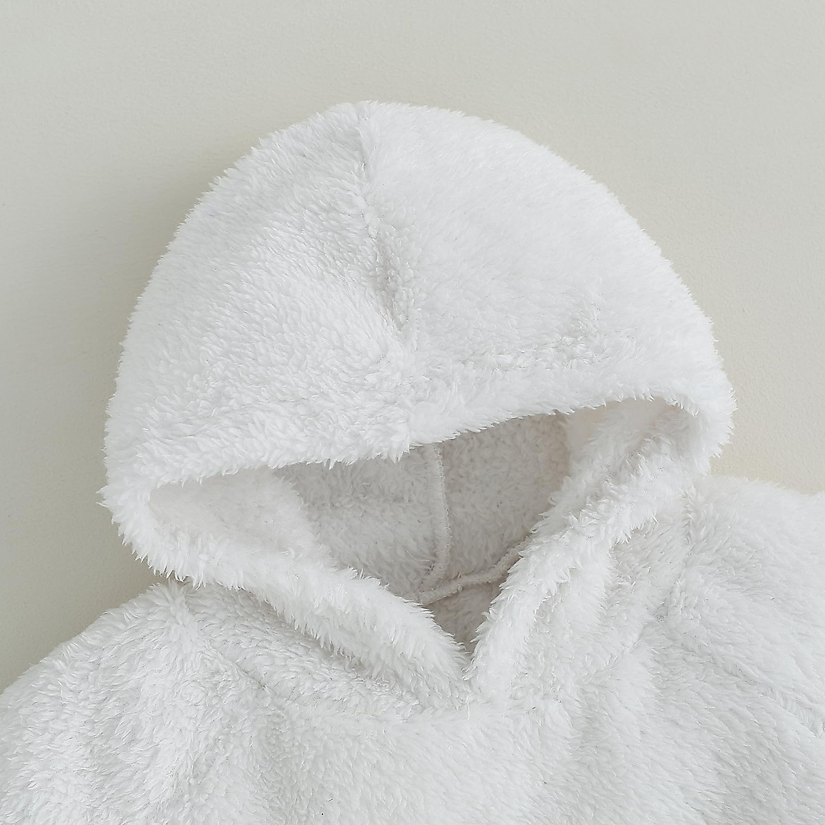 BOIBOKOKO Baby Girl Boy Halloween Costumes Ghost Long Sleeve Hoodie Romper Jumpsuit Cute Baby Halloween Outfit (White, 0-3 Months)