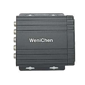 WeniChen Mini 4CH Mobile 960P DVR Realtime Video/Audio Surveillance Recorder with Remote Controller Encrption for Bus Car Vehicle, Support SD Card up to 128GB