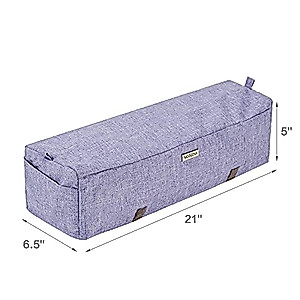 NICOGENA Dust Cover with 3 Back Pockets for Tool Set, Pens, Compatible for Cricut Maker, Explore Air 2 and Accessories, Purple