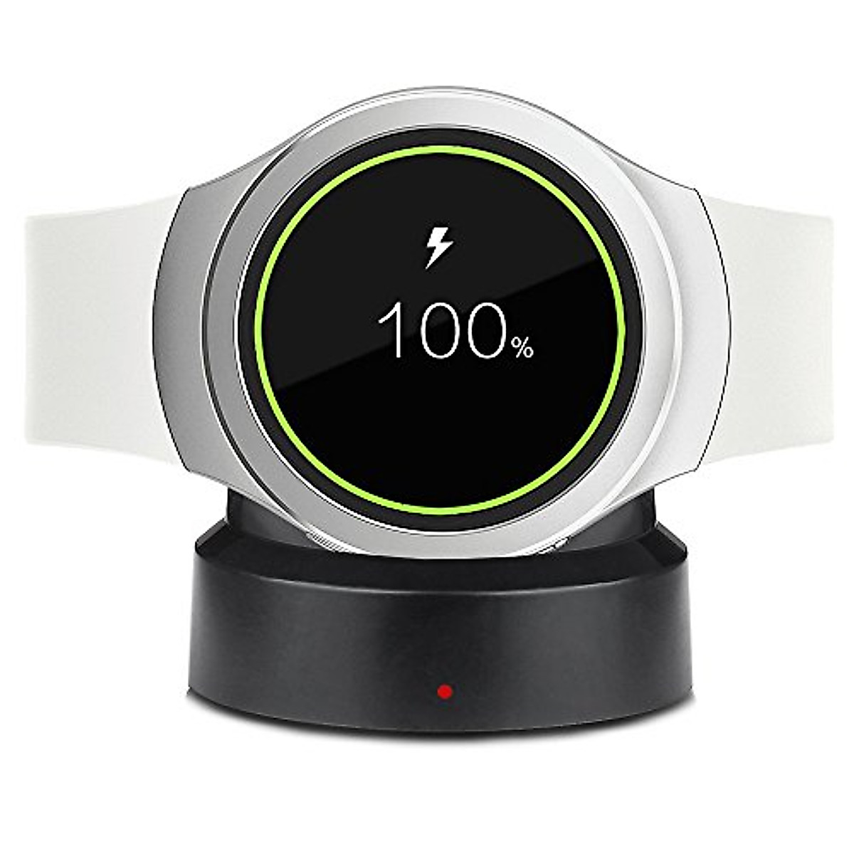 Kissmart for Gear S2 Charger, Replacement Gear S2 Classic Charger Charging Dock Cradle for Samsung Gear S2, Gear S2 Classic Smart Watch (Black)