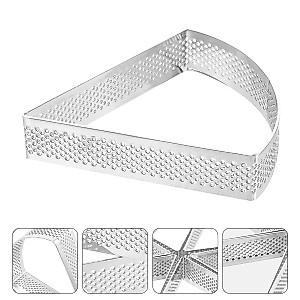 3 Pcs French Tart Ring Mold Bread Mold Muffin Molds French Bread Pizza Donut Pans Pastry Tart Rings Perforated Pastry Rings Durable Cake Cups Cookies Cutter Porous Biscuit Collar