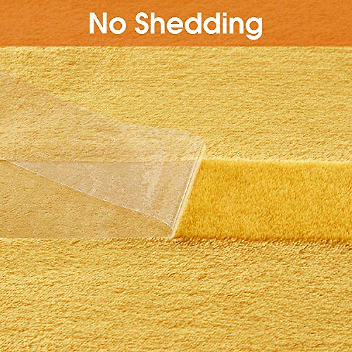 HOMEIDEAS Flannel Fleece Blanket Throw Size with Tassels Fringe - Lightweight Fuzzy Blanket for All Season - Super Soft for Couch Bed Camping Travel (50x60, Mustard Yellow)