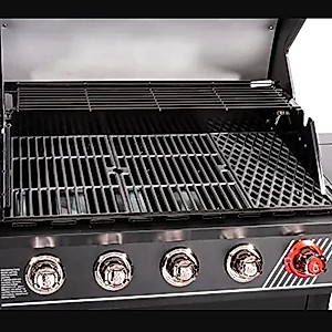 70-02-411 70-02-412 DGH474CRP Heat Shield Grill Grates Grill Replacement Parts for Dyna Glo DGH474CRP-D DGH474CRN-D 70-01-911 70-02-656 70-01-910 Side Sear PLUS and Main Burner Cover Grill Parts