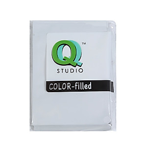 100 Premium Colored Mylar Foil Heat Sealable Bags 9x13cm (3.5x5.1") … (White)