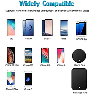 Air Vent Phone Holder, Magnetic Car Mount Phone Holder Cradle for iPhone 13/13 Pro/13 Pro Max/13 Mni/12/Mini/Pro Max/11/11 Pro/XR/ X/8 Galaxy S10/S9/S8/S7/S6/S5, LG and More
