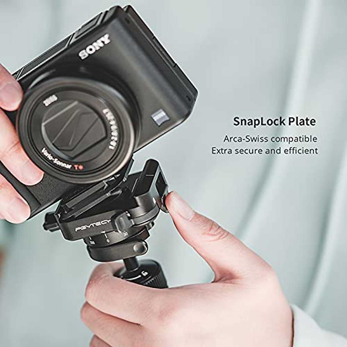 PGYTECH Arca-Type Quick Release Camera Plate Parts Replacement Switch Between Tripod, Monopod, Slider Arca Swiss Compatible