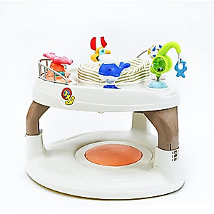 Storkcraft Imagination 3-in-1 Activity Center (Desert Sand) - Interactive Activity Center with Toy Tray, Rocking Function, and Jumping Board for Toddlers and Infants