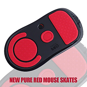 Mouse Feet Stickers 2 pcs Suitable for Logitech G PRO X Superlight Gaming Mouse 3D Dark Pattern Low Friction Glide Feet PTFE Red Mice Glider Professional Mice Upgrade Kit