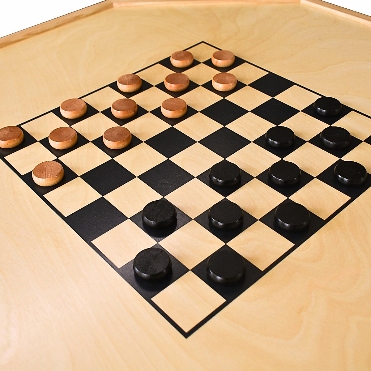 The Gold Standard Board - Traditional Octagon Crokinole Board Game Set