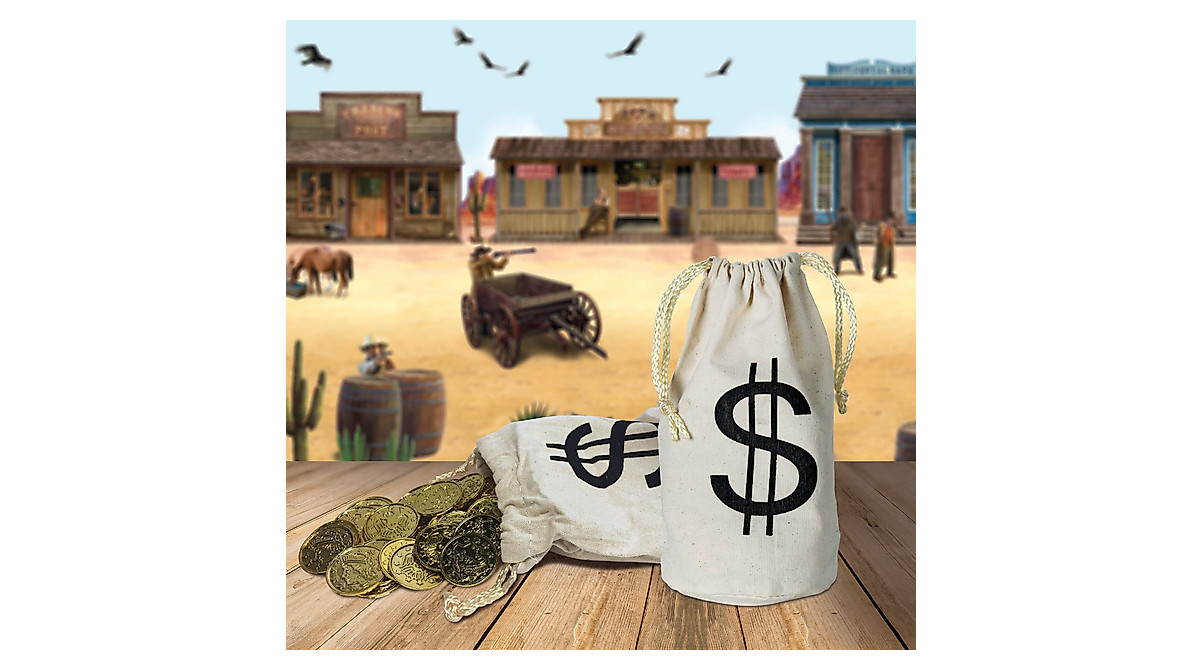 Beistle Drawstring Money Bag for Casino Party Favors