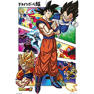Dragonball Super - Manga TV Show Poster (Goku Panels) (Size: 24" x 36")
