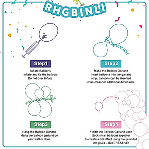 RHGBINLI Black Red Balloon Garland Arch Kit - 100Pcs Black Red Confetti Latex Party Balloons for for Bridal Shower Birthday Party Graduation Decorations