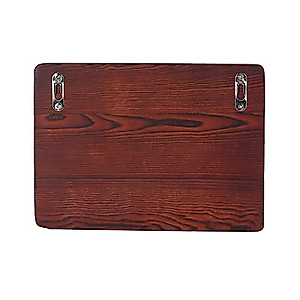 EMERAL Decor Pine Wood Wall Key Holder - Black Dry-Erase Chalkboard (Marker Included) - Decorative Rack Hook to Organize Keys, Mail, Dog Leashes - Housewarming Gift