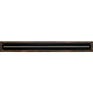 72"x 6" Linear Channel Oil Rubbed Bronze Drop-in Pan with Spark Ignition Kit - Natural Gas