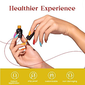 beetles Gel Polish 23Pcs Blue Glitter Gel Polish Set Neon Pink Blue Nails Summer Retro Beloved Collection Soak off Base Gel Glossy Matte Top Coat Gift Summer