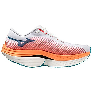 Mizuno Men's Wave Rebellion Pro Running Shoe, White/Silver, 8